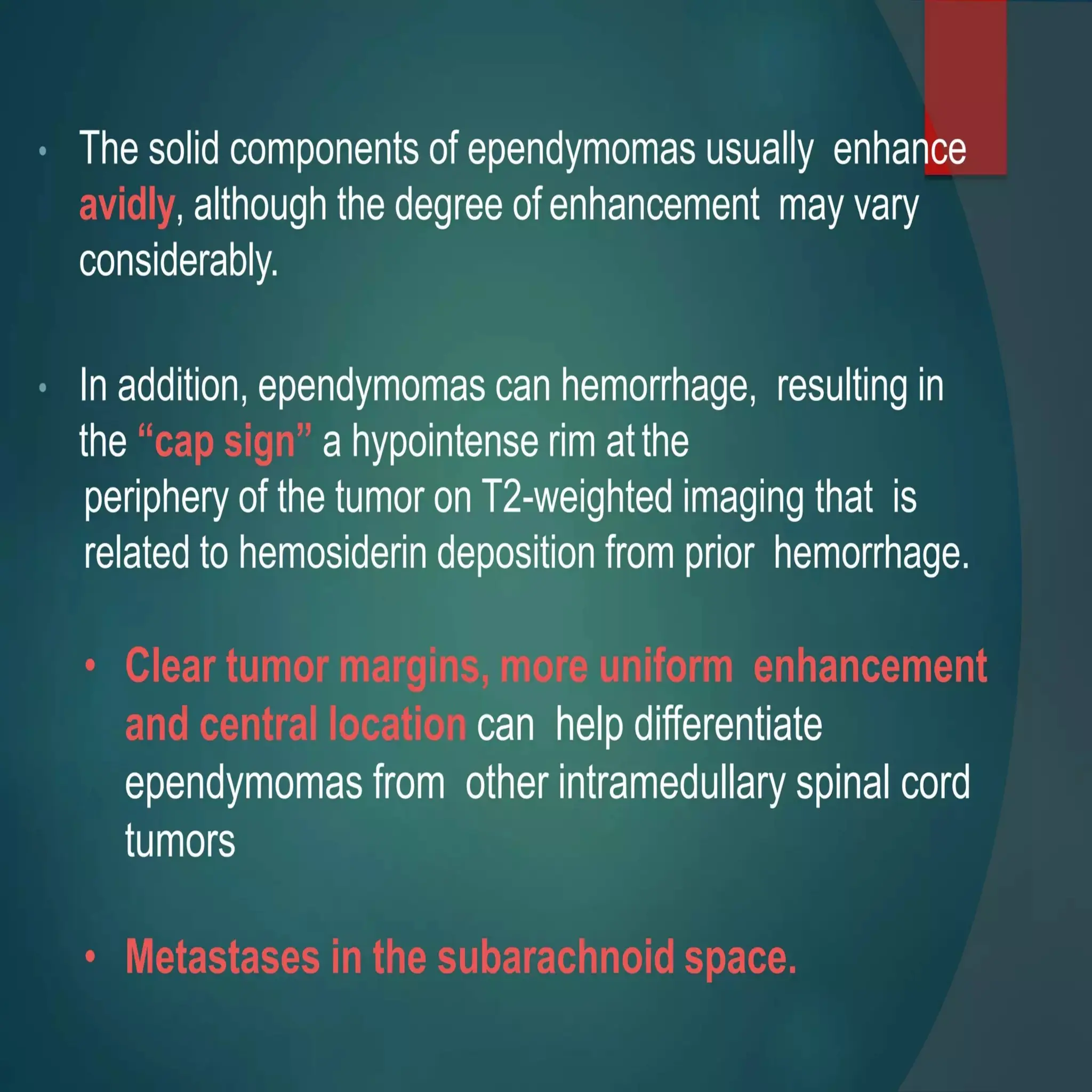 spinal tumors (extra -dural ,intra- dural extra- medullary imaging by ...