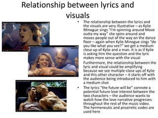 Spinning around kylie minogue music video analysis | PPTX