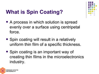 Spin coating | PPT