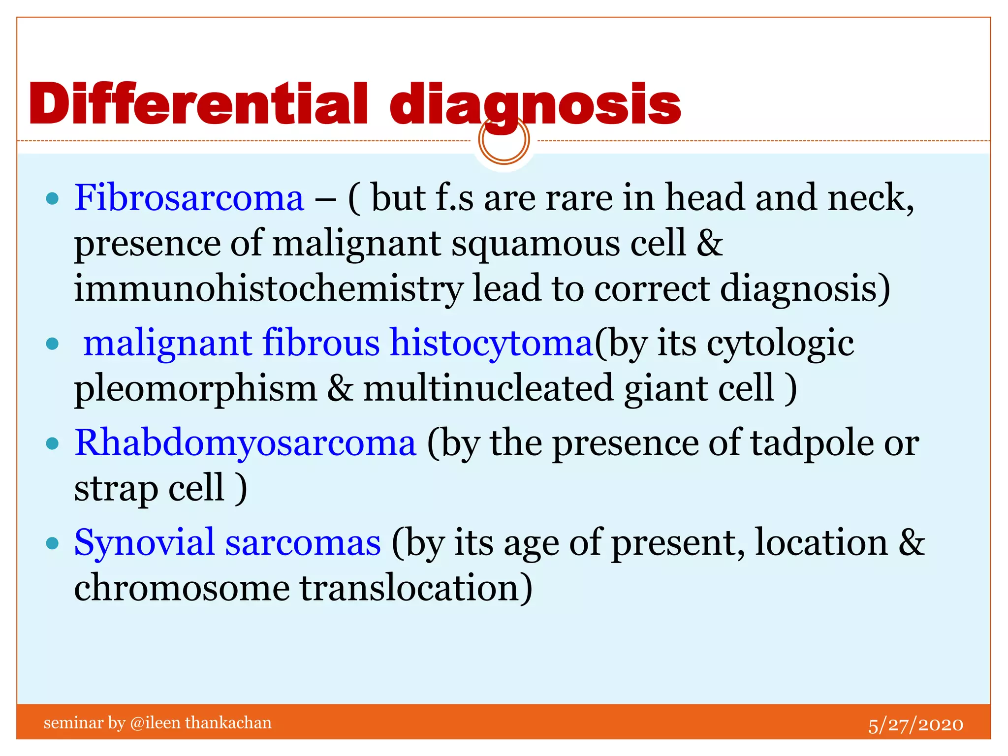 Spindle cell carcinoma | PPTX