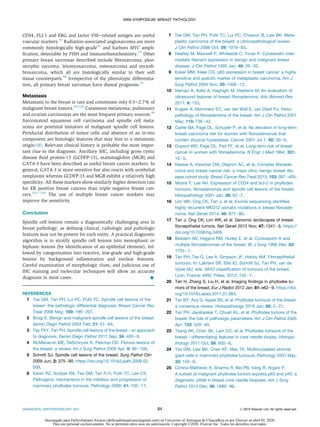 Spindle cell lesions of the breast diagnostic issues 2019 (1) | PDF