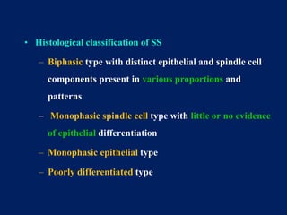 Spindle cell lesions of oral cavity part III | PPTX