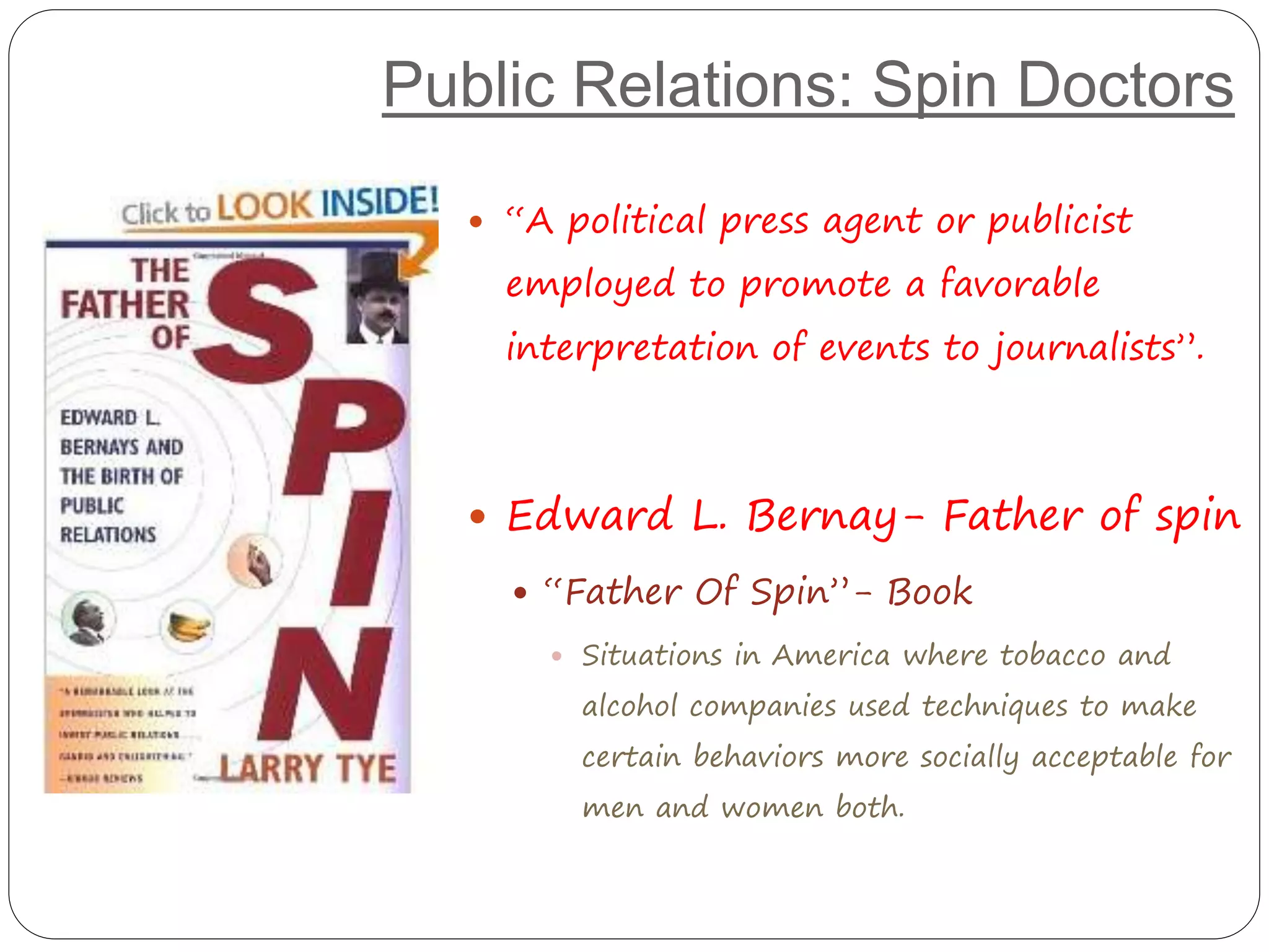 Spin Doctors in PR.ppt