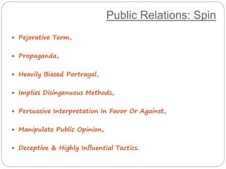 Spin Doctors in PR.ppt