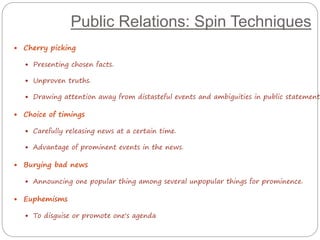Spin Doctors in PR.ppt