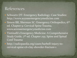 Clay Shoveler's Fracture | PPTX