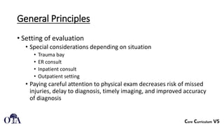 Spine 1 Physical Exam of the spine orthopaedy | PDF