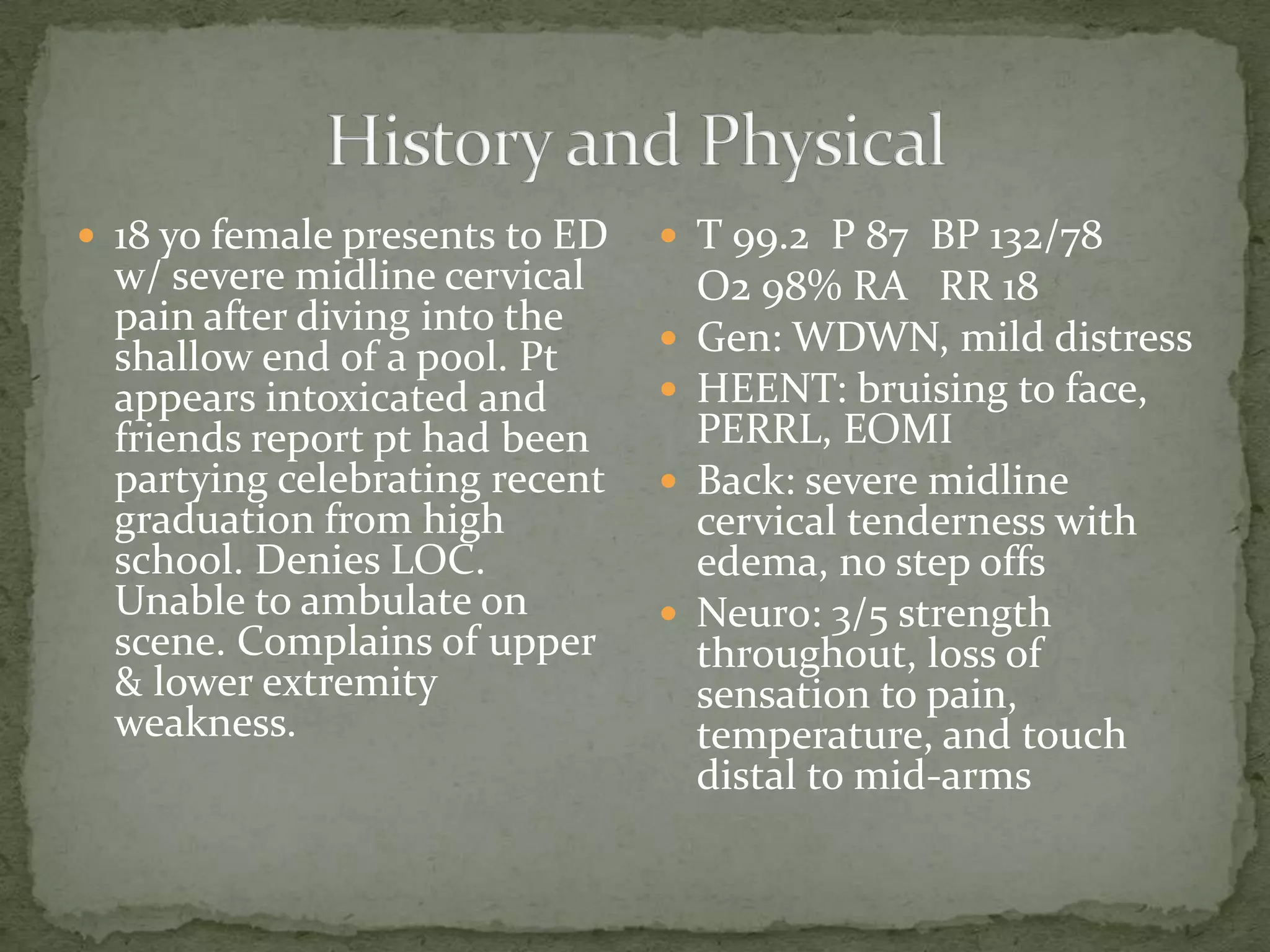 Spine Flexion Teardrop Fracture | PPTX