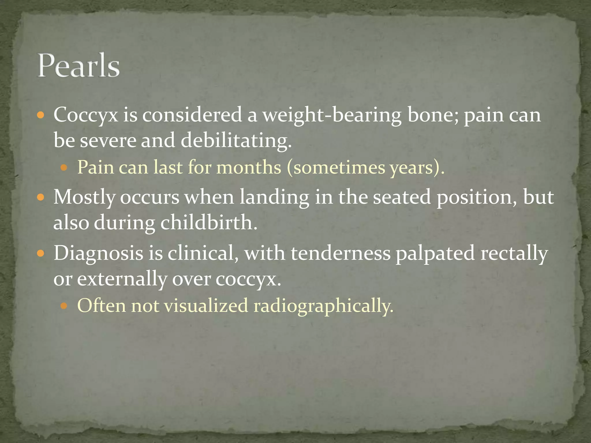 Coccyx Fracture | PPTX