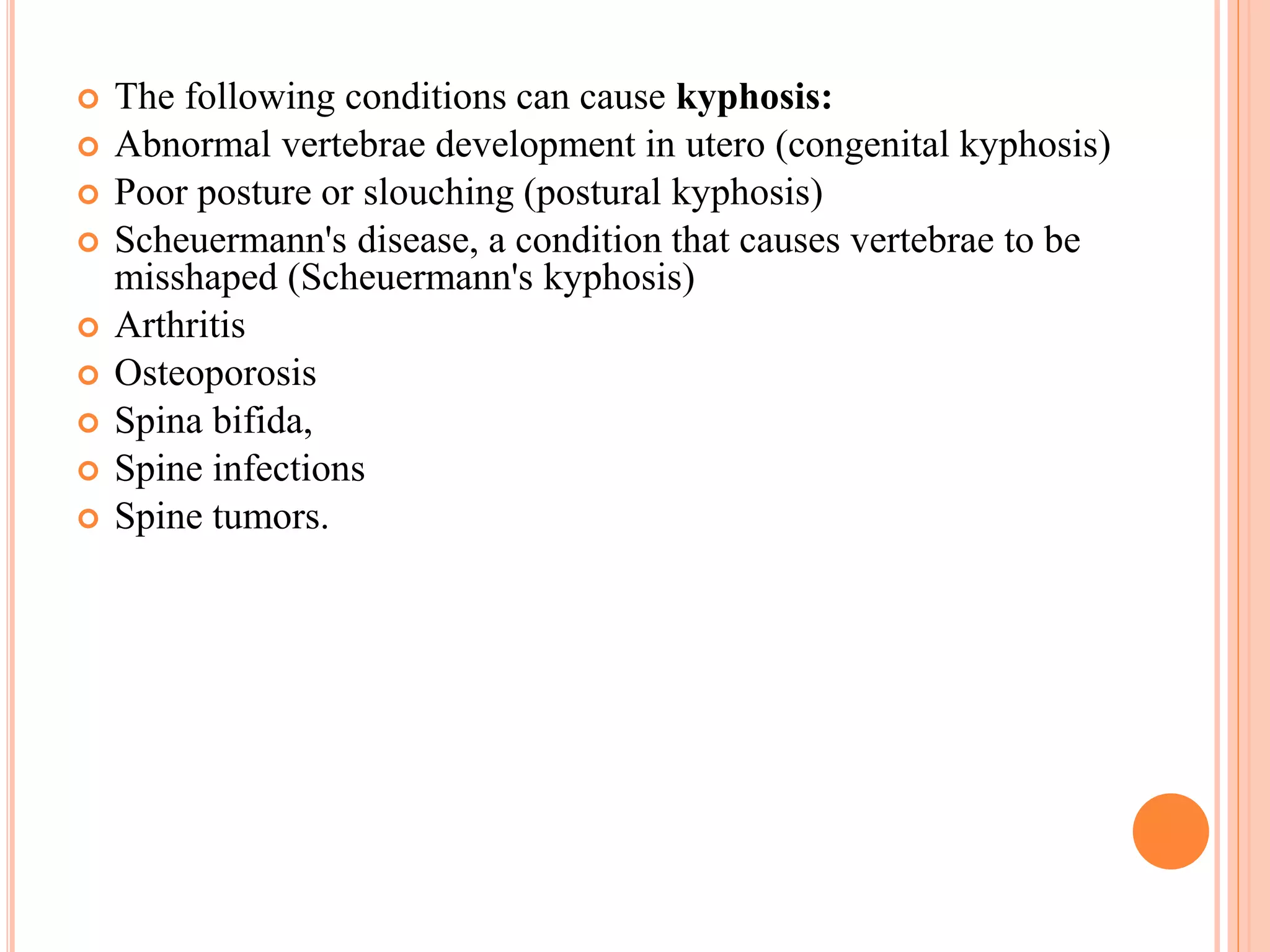 Spine curvature disorders | PPTX