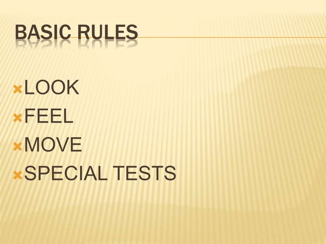 Spine examination | PPTX