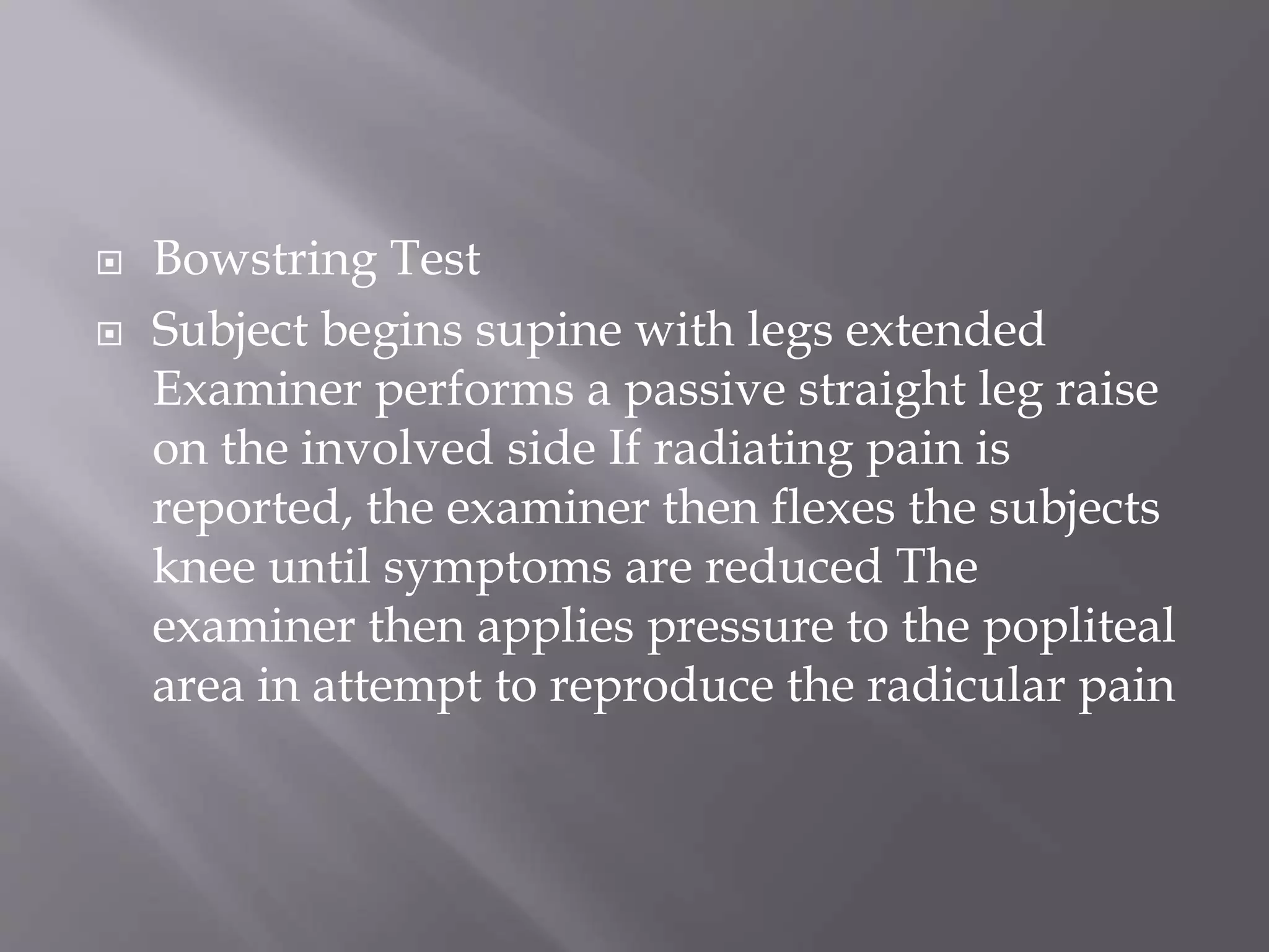 Spine examination | PPTX