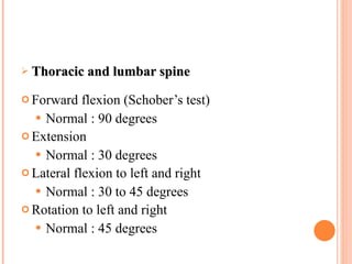 Spine Examination And Scoliosis | PPT