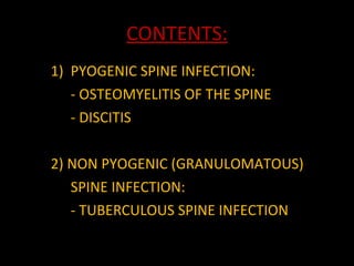 Spine infection | PPT