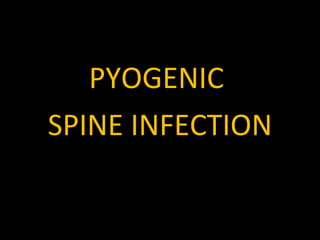 Spine infection | PPT