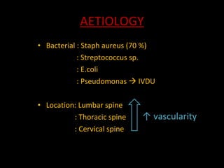 Spine infection | PPT