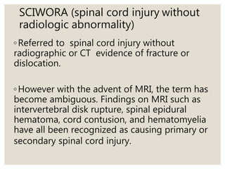 Spine injury | PPT