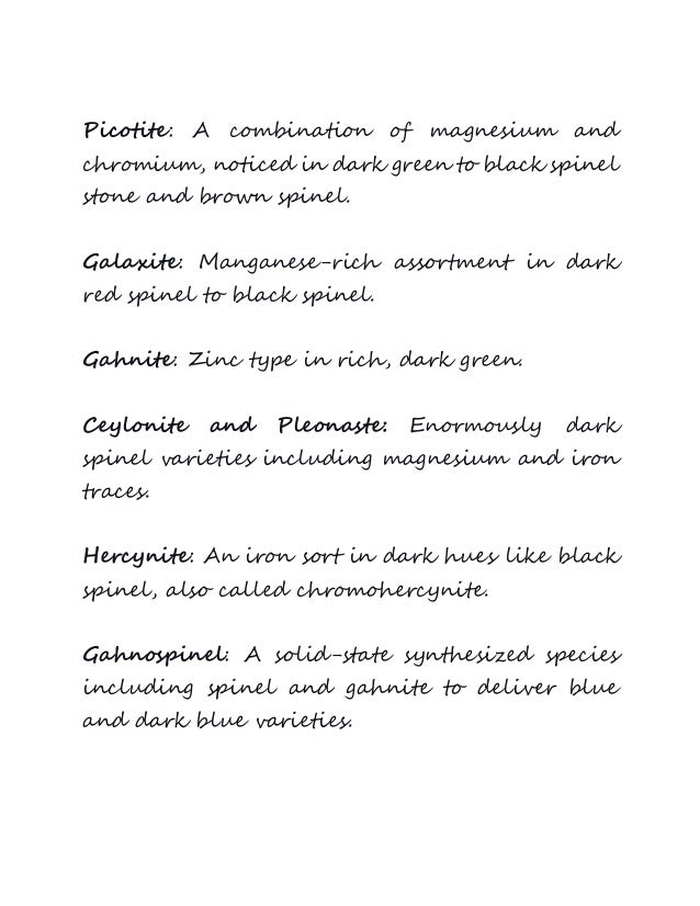 Spinel gemstone | DOCX