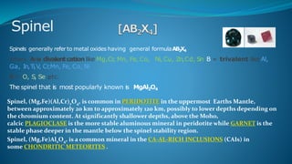 Spinel group and haematite group | PPTX
