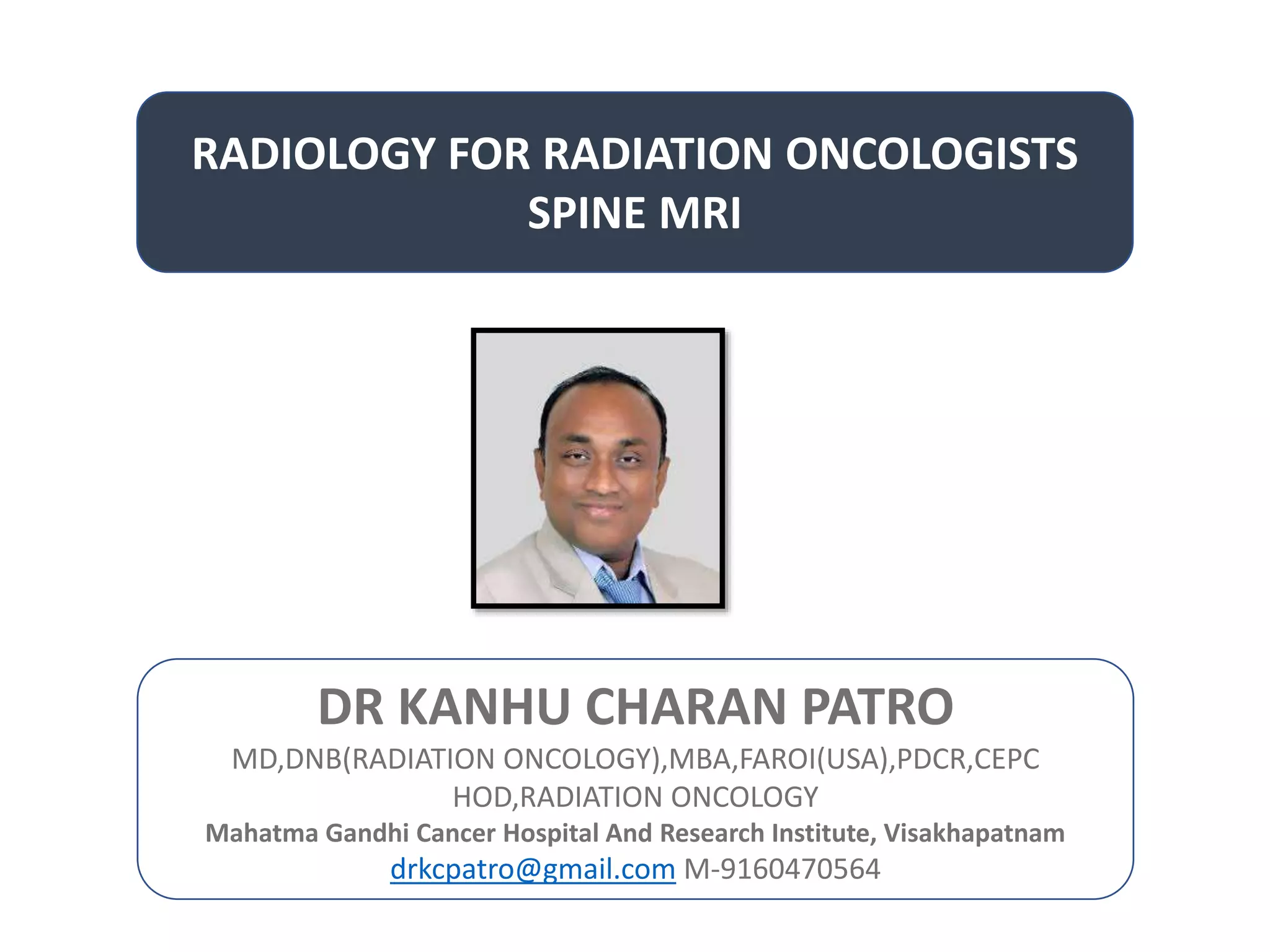 ANATOMY OF MRI SPINE | PPTX