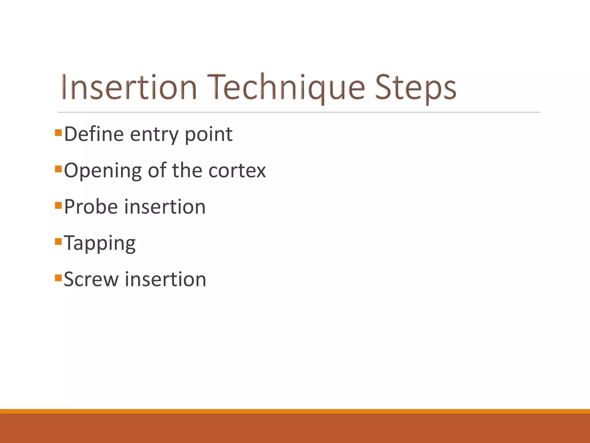 pedicle screw insertion | PPTX