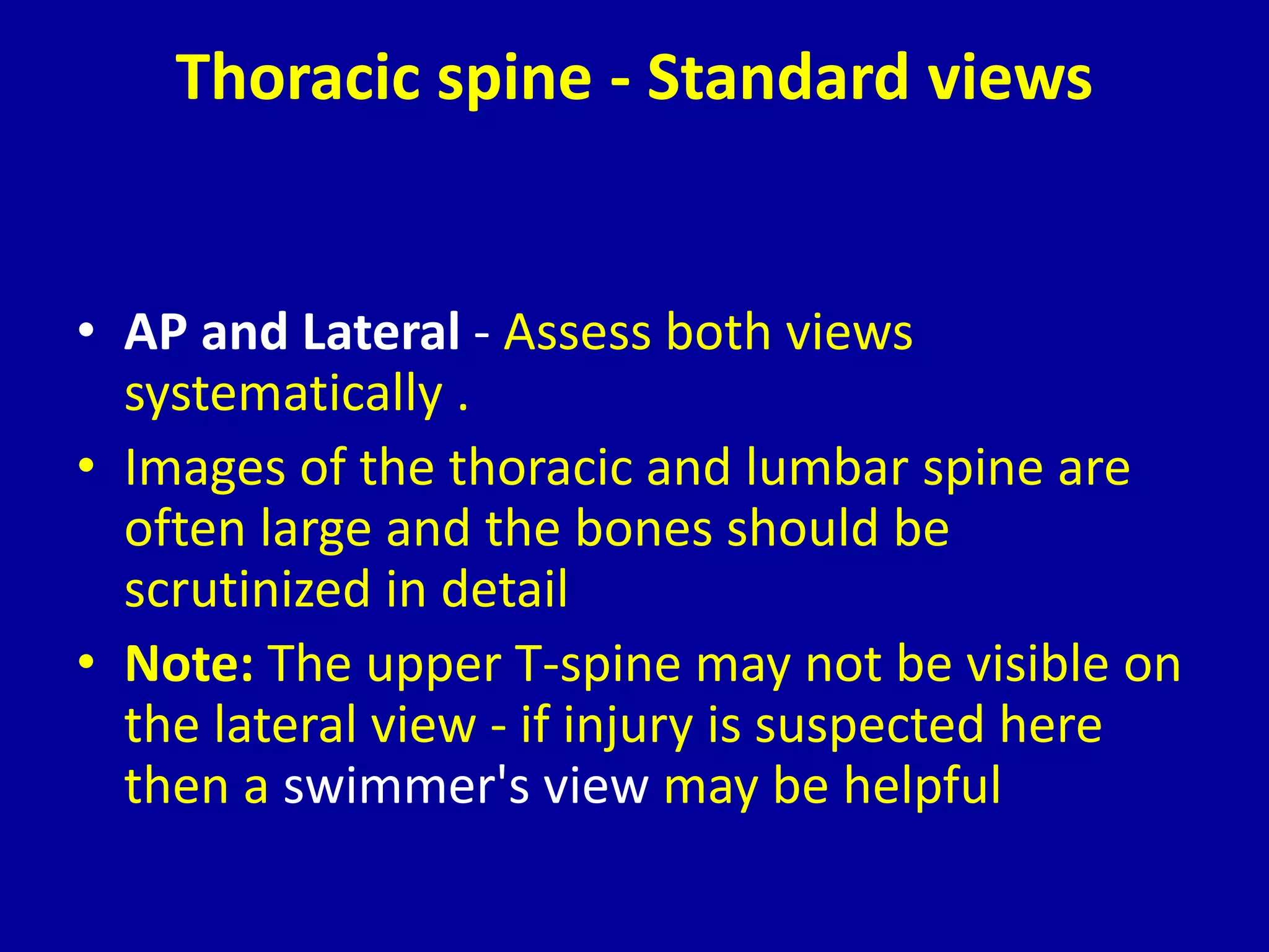Spine radiography | PPTX