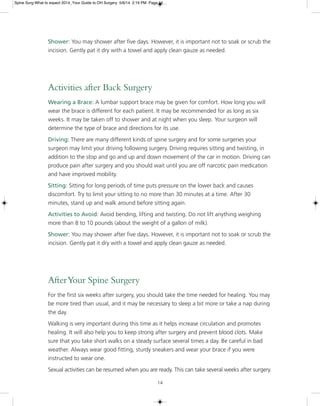 What to Expect from Spine Surgery | PDF