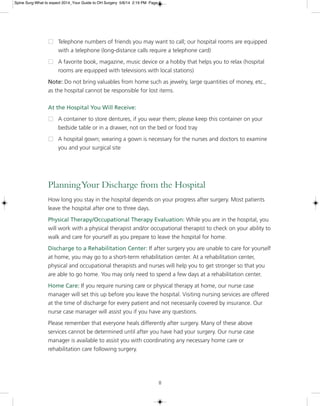 What to Expect from Spine Surgery | PDF