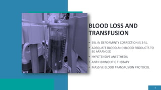 Anesthetic considerations during spine surgery | PPTX