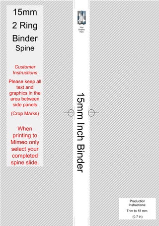 Spine Templates for 2 Ring Binders on Mimeo.co.uk