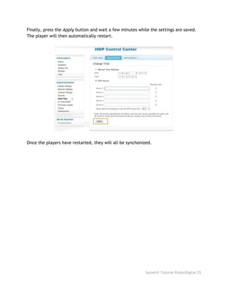 PosterDigital SpinetiX Tutorial: How to connect your SpinetiX | PDF