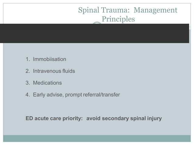 Spine trauma basics | PPTX