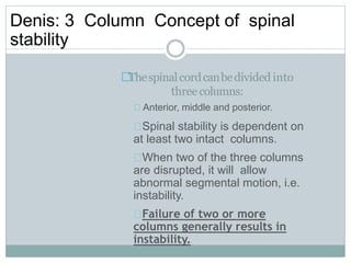 Spine trauma basics | PPTX