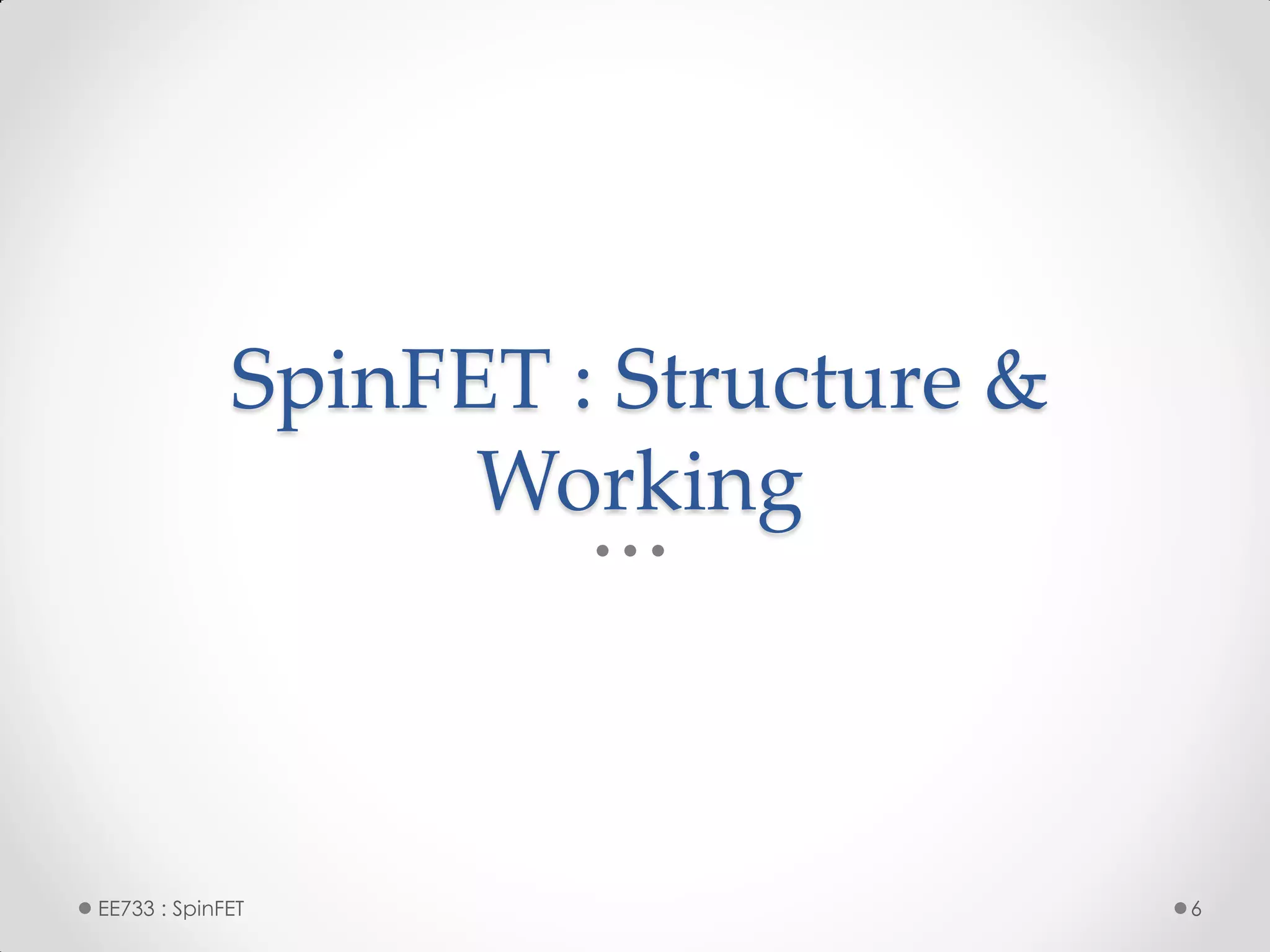 SpinFET | PDF