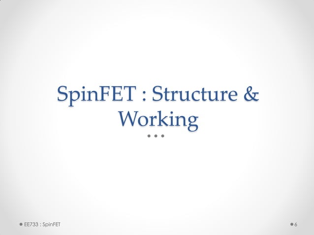 SpinFET | PDF