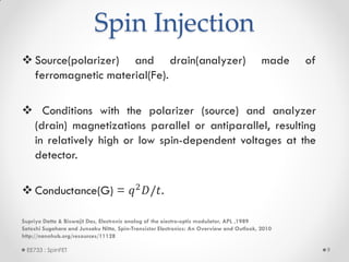 SpinFET | PDF