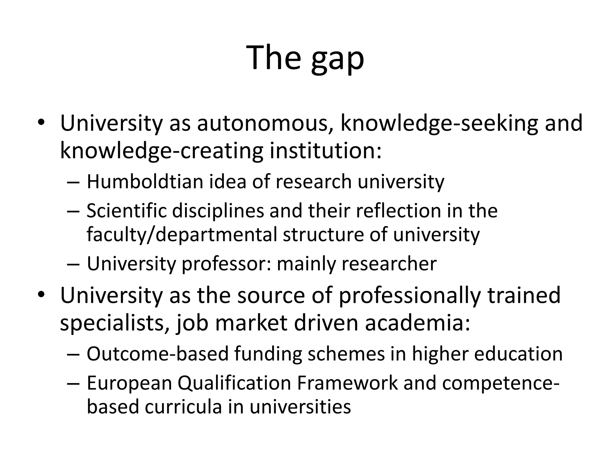 Bridging the gap between academia and industry | PPTX