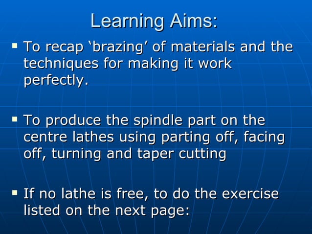Year 10 Engineering - Lesson 12 - Spinner Project | PPT