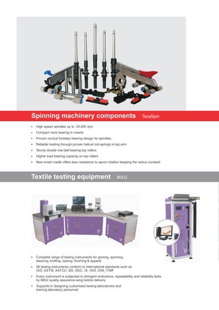 World-class solutions in textile spinning from A.T.E. | PDF ...