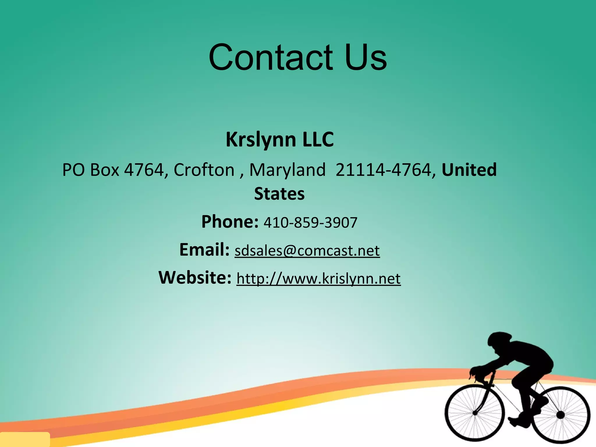 Krislynn Cycle and Fitness | PPT