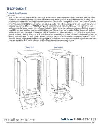 Spinning Rotary Cabinet Specs | PDF