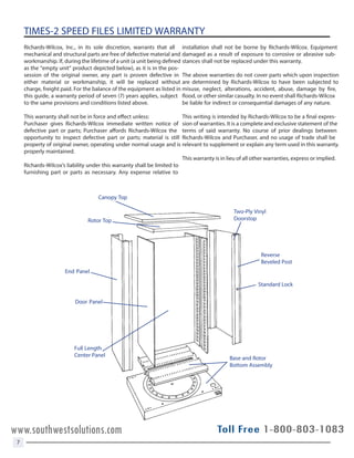 Spinning Rotary Cabinet Specs | PDF
