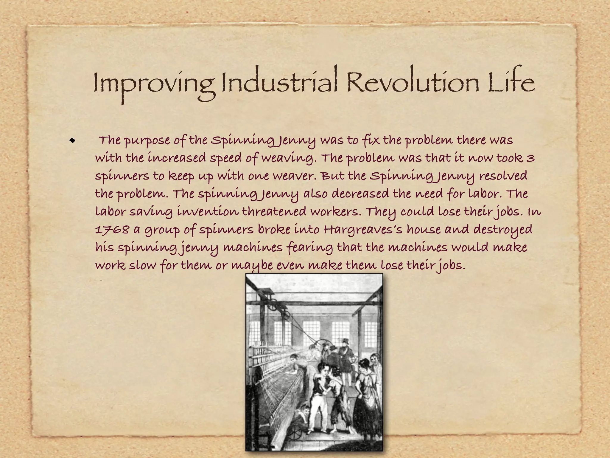 Spinning jenny stacy-c. | KEY