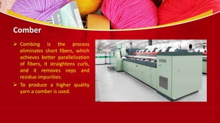 Machineries Required for Spinning | PPTX