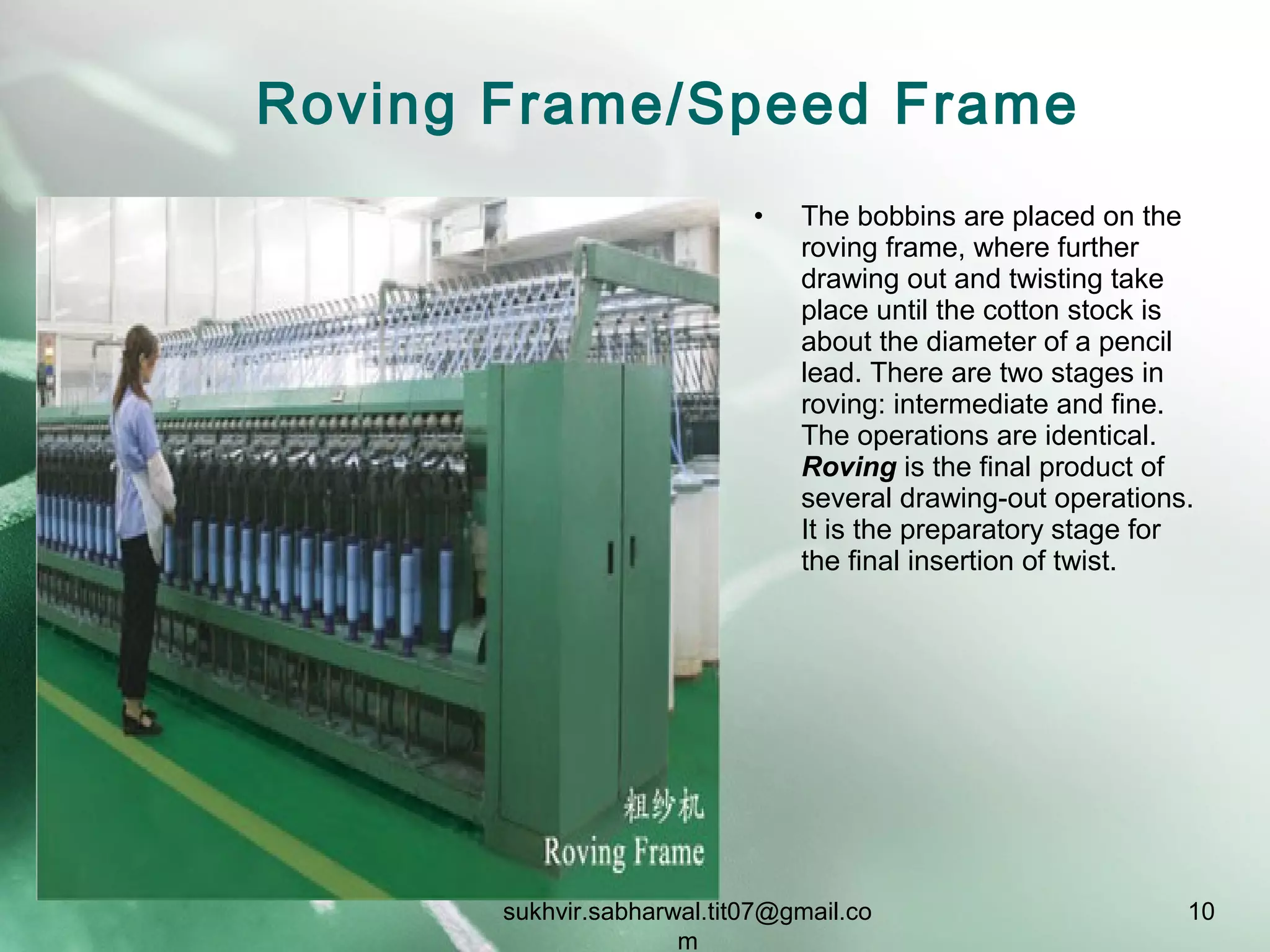 Spinning Presentation By Sukhvir Sabharwal | PPT