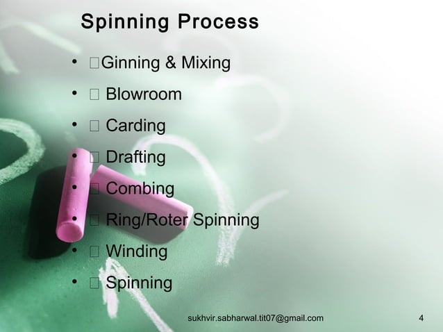 Spinning Presentation By Sukhvir Sabharwal | PPT