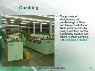 Spinning Presentation By Sukhvir Sabharwal | PPT