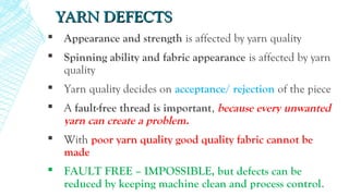 Spinning,yarn defects,sewing thread dr.ash