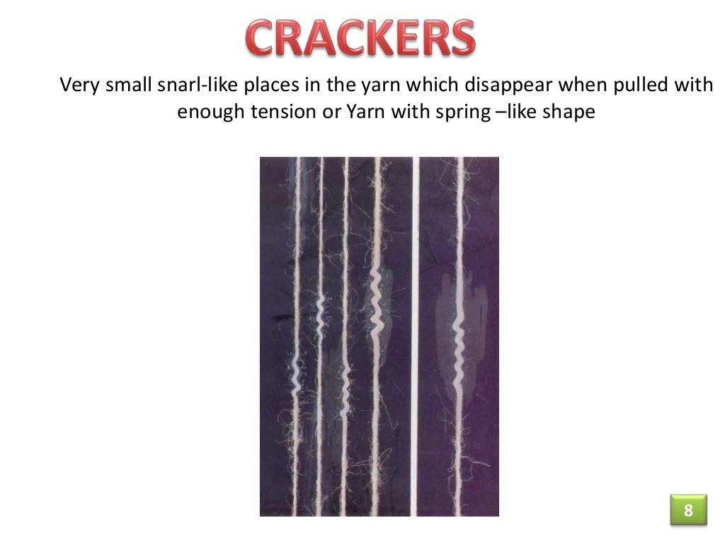 Spinning yarn faults