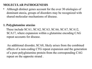 Spinocerebellar ataxia.ppttttttttttttttt | PPTX